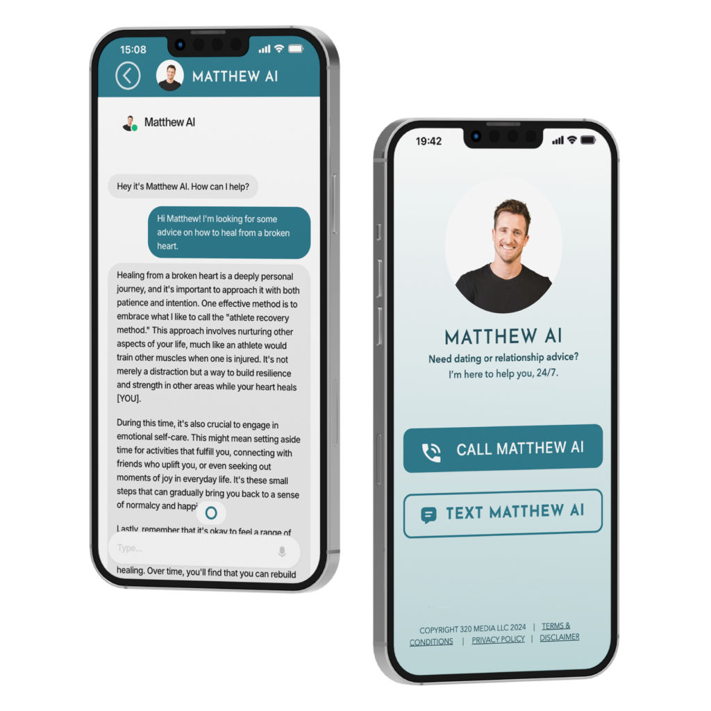 Meet Matthew AI, Your 24/7 Love Life Coach (by Matthew Hussey)